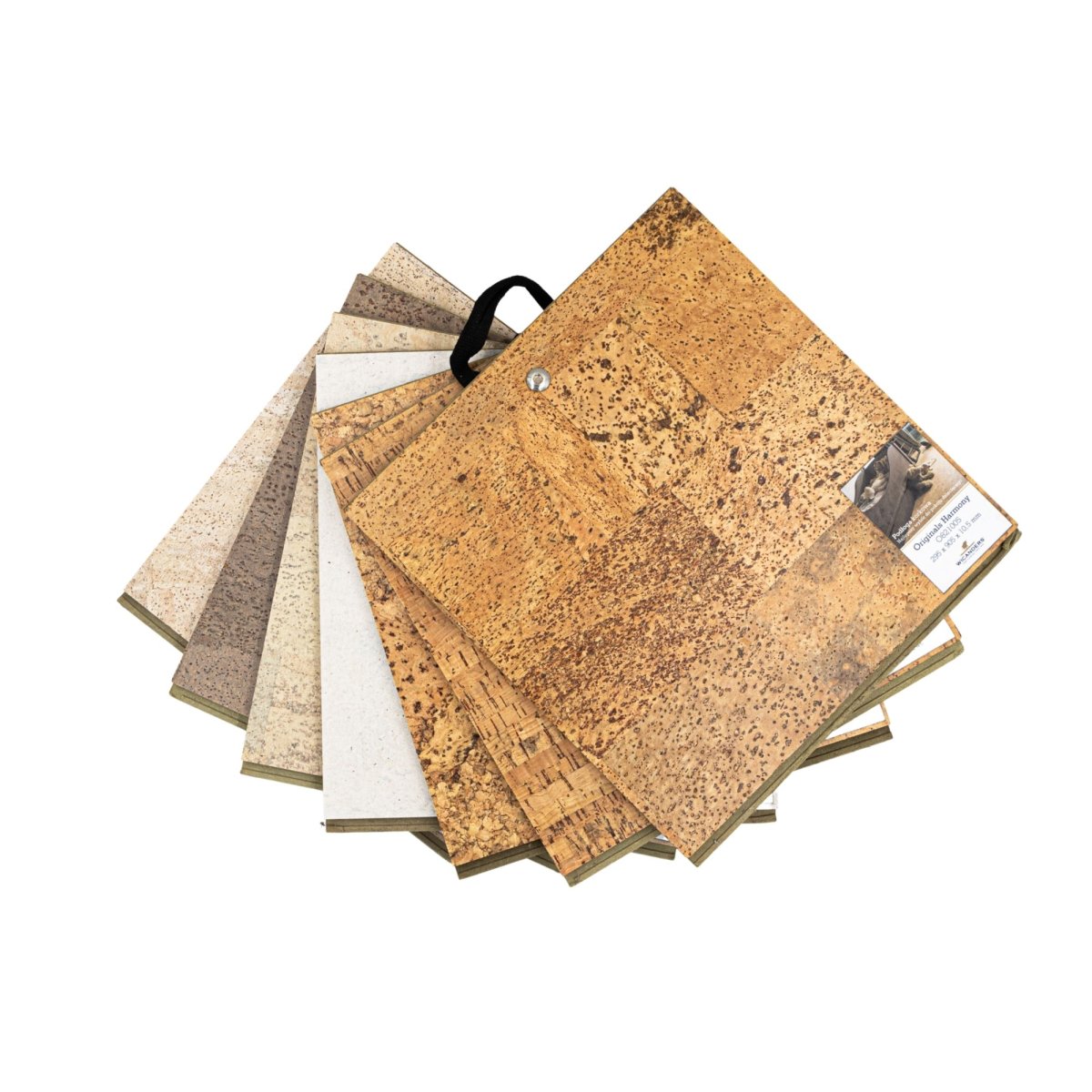 Cork products sample set - decorative wall tiles and cork rolls