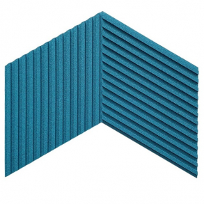 Natural 3D stripes wall tiles from sustainable cork