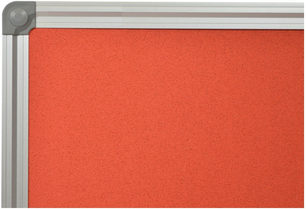 RED cork memo board 70x100cm with an aluminium DecoLine frame ...