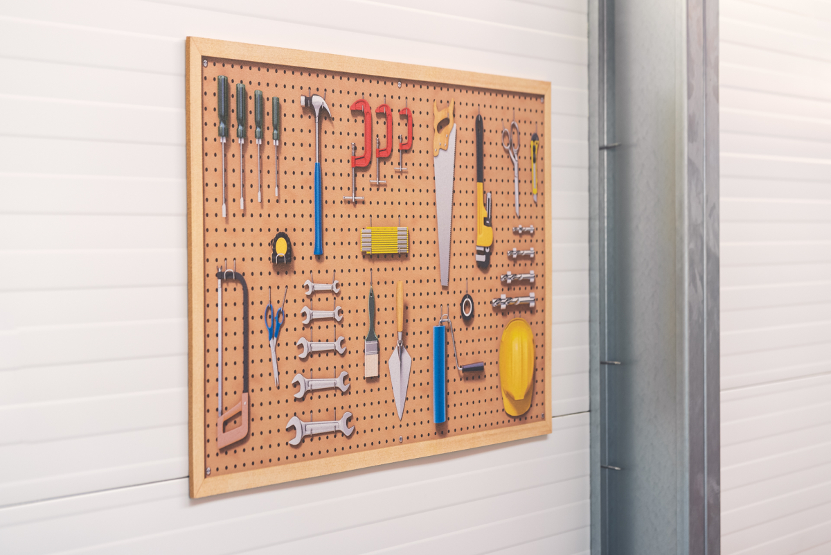 Functional Workshop Tool Board: Corkboard Tool Organizer